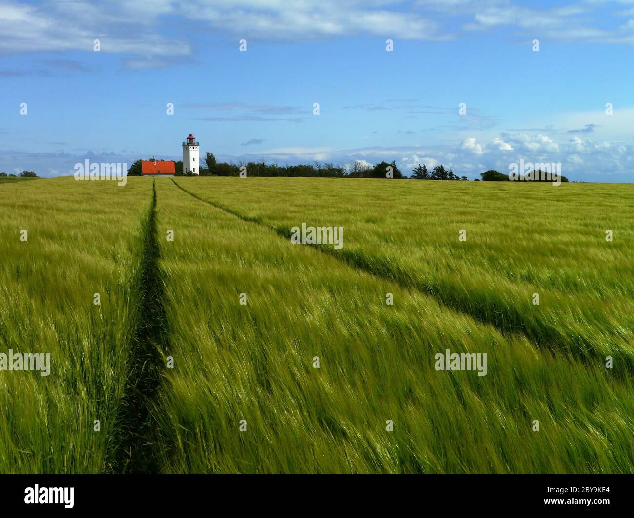 Lighthouse in Denmark Stock Photo - Alamy