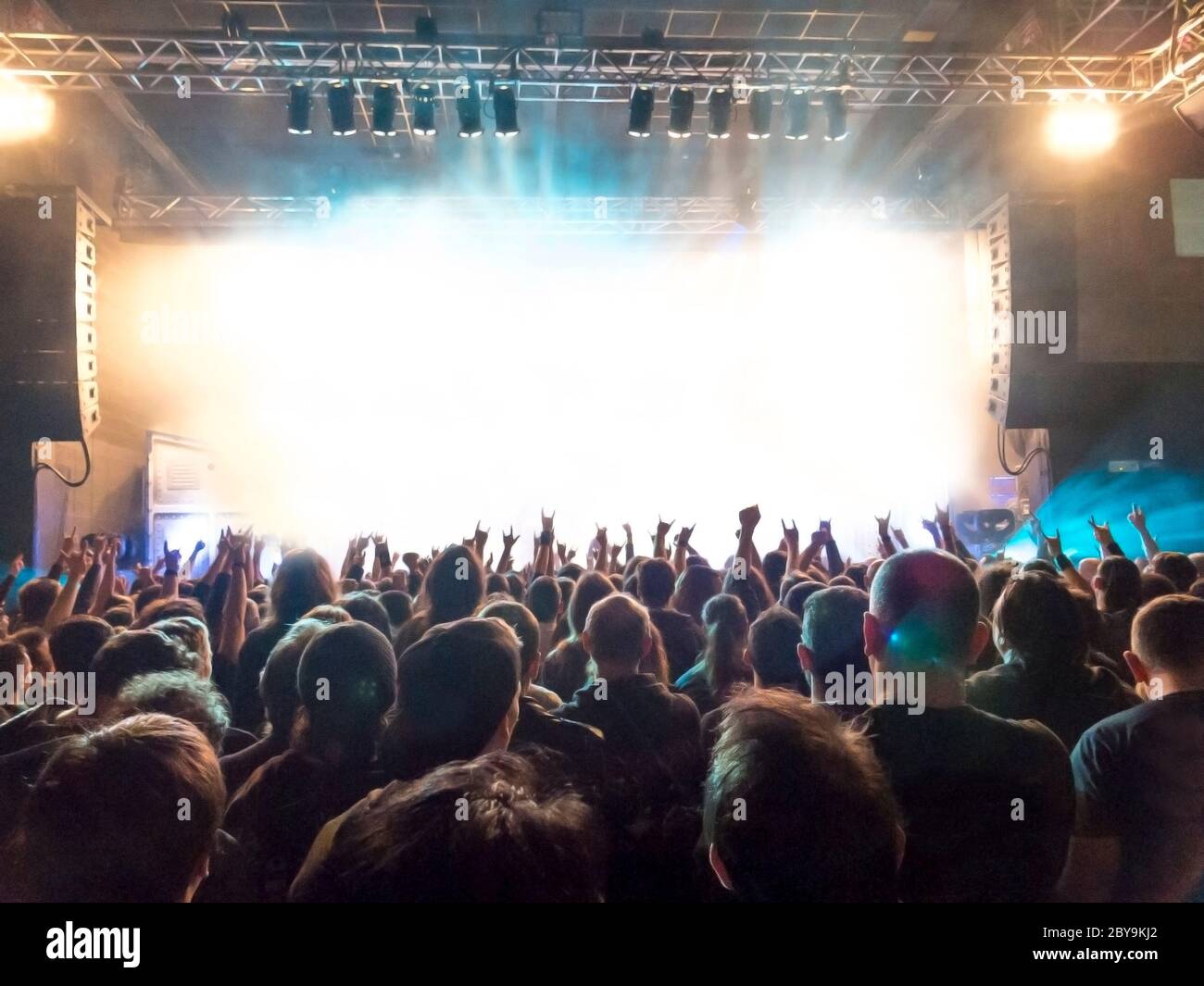 Concert photography during a gig, this is the point of view of the ...