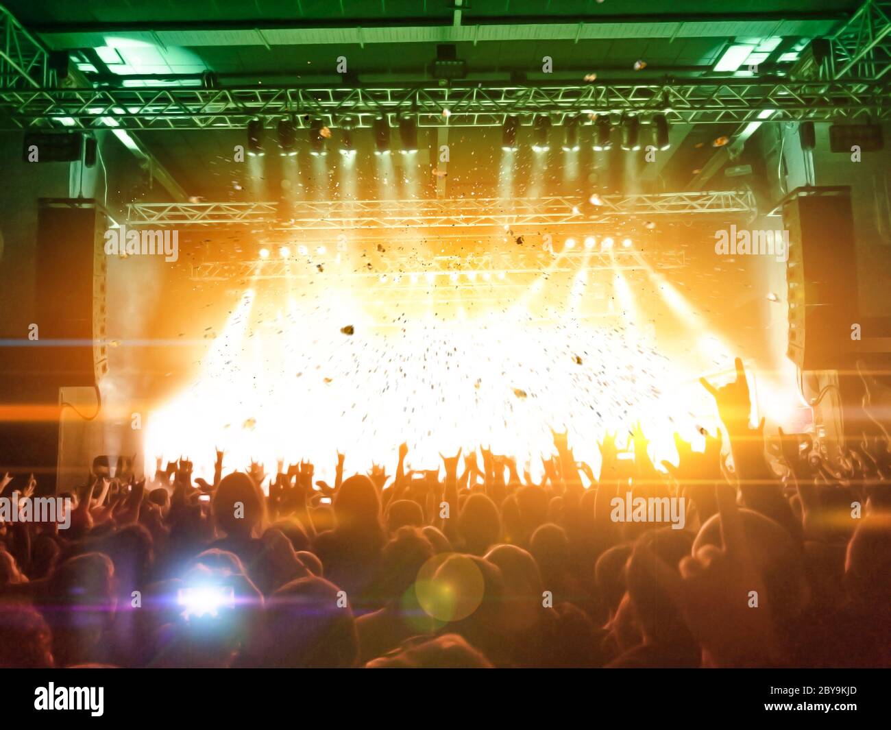 Concert photography during a gig, this is the point of view of the ...