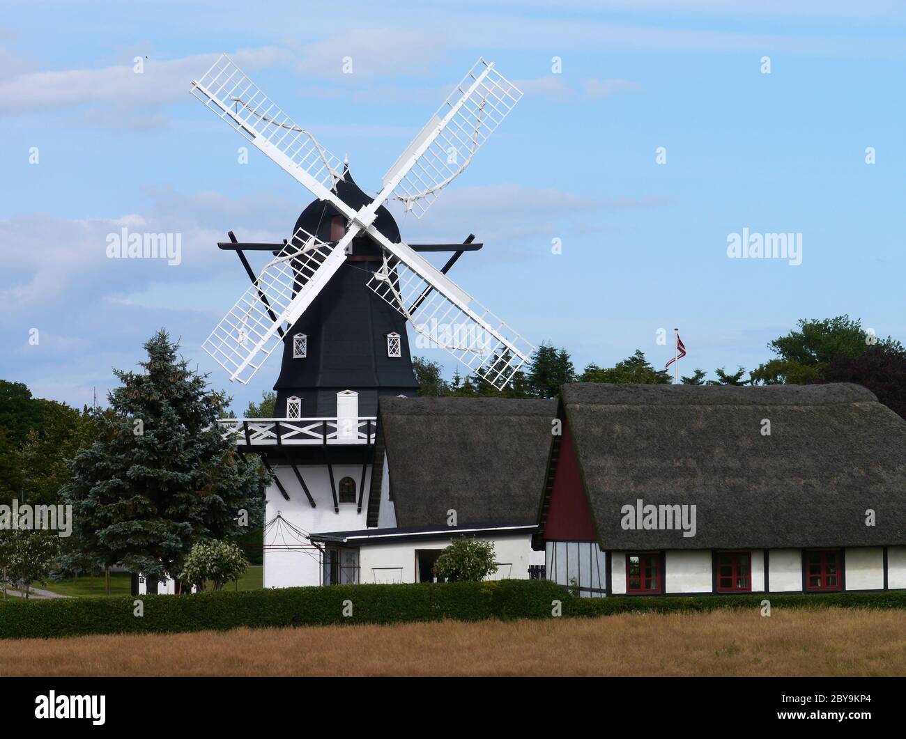 windmill in denmark Stock Photo - Alamy