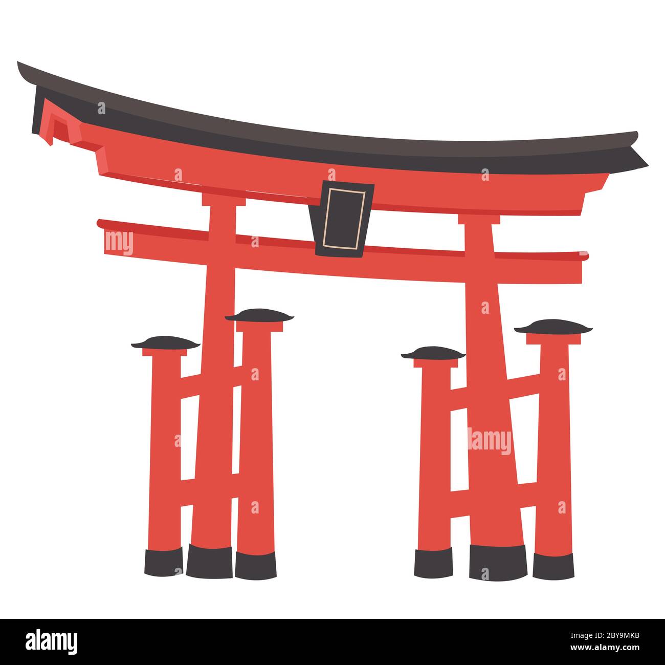 Japanese style vector traditional gate torii Stock Vector Image & Art ...