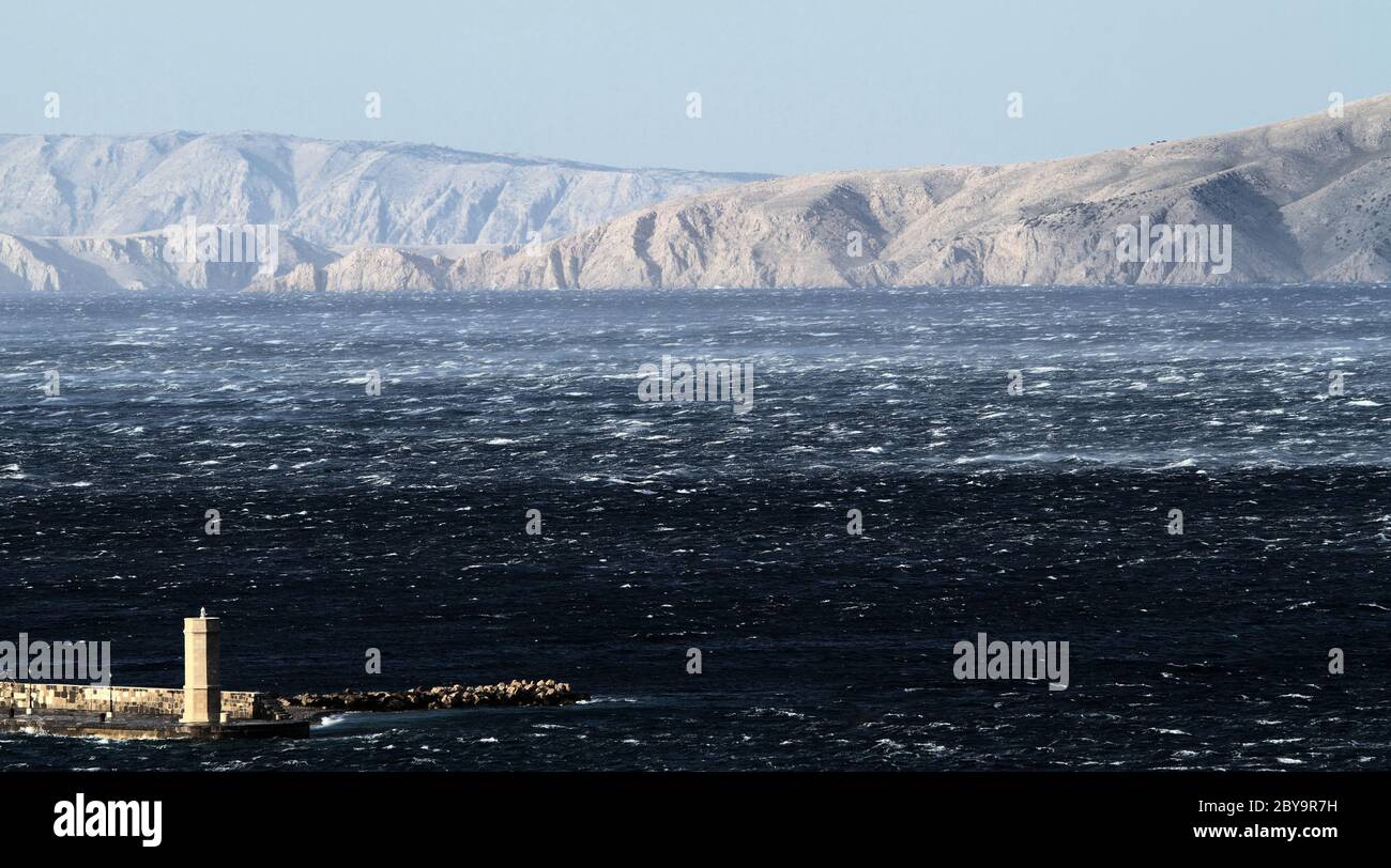 Raging sea with furious waves and fierce wind Stock Photo - Alamy