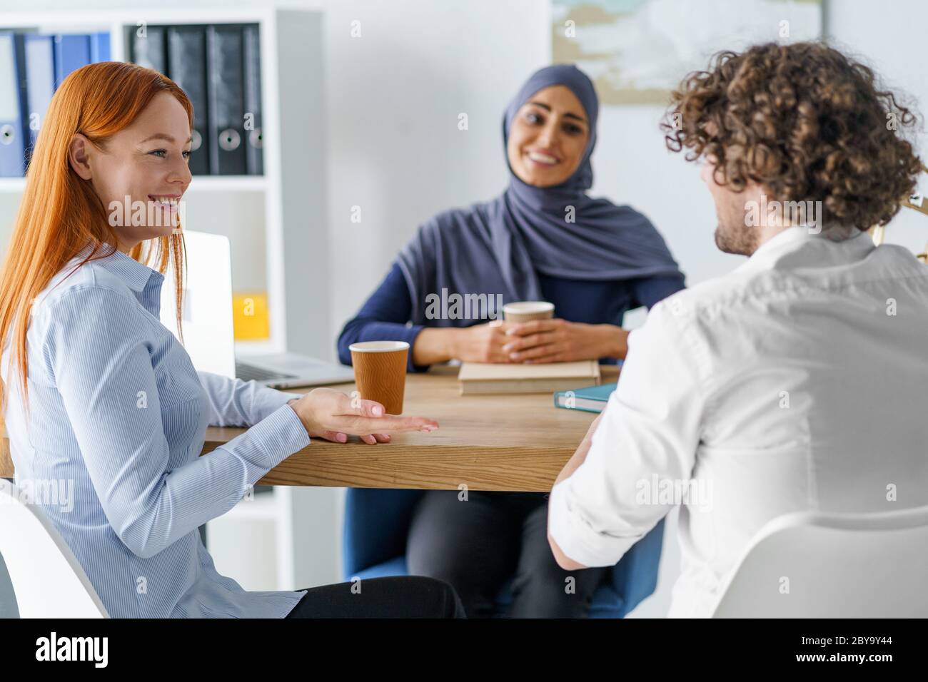 Coworkers having fun during a break. Office concept Stock Photo - Alamy