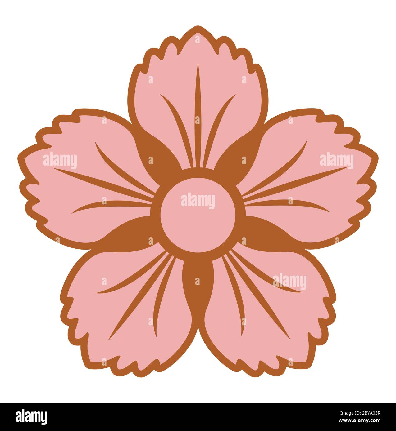 Japanese style vector flower Stock Vector Image & Art - Alamy