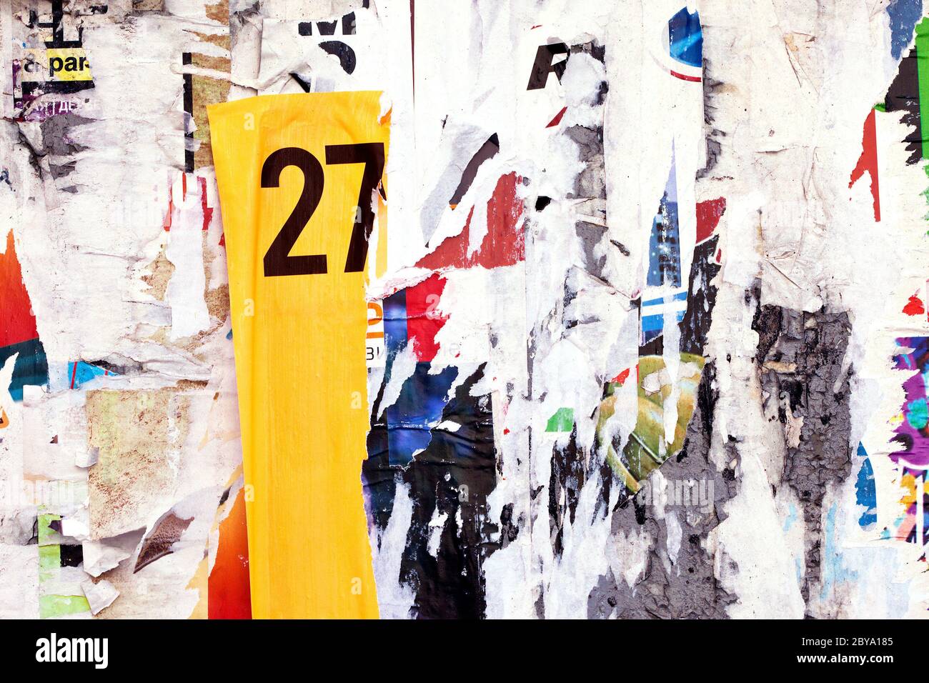 Old torn posters paper hi-res stock photography and images - Alamy