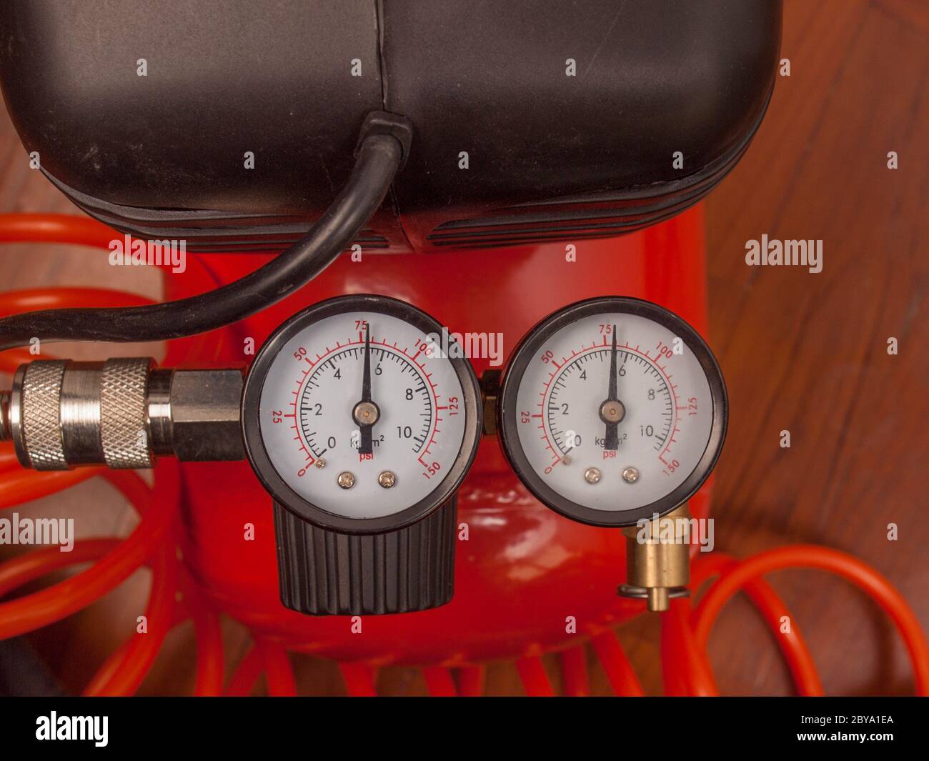 Air compressor manometer Stock Photo - Alamy
