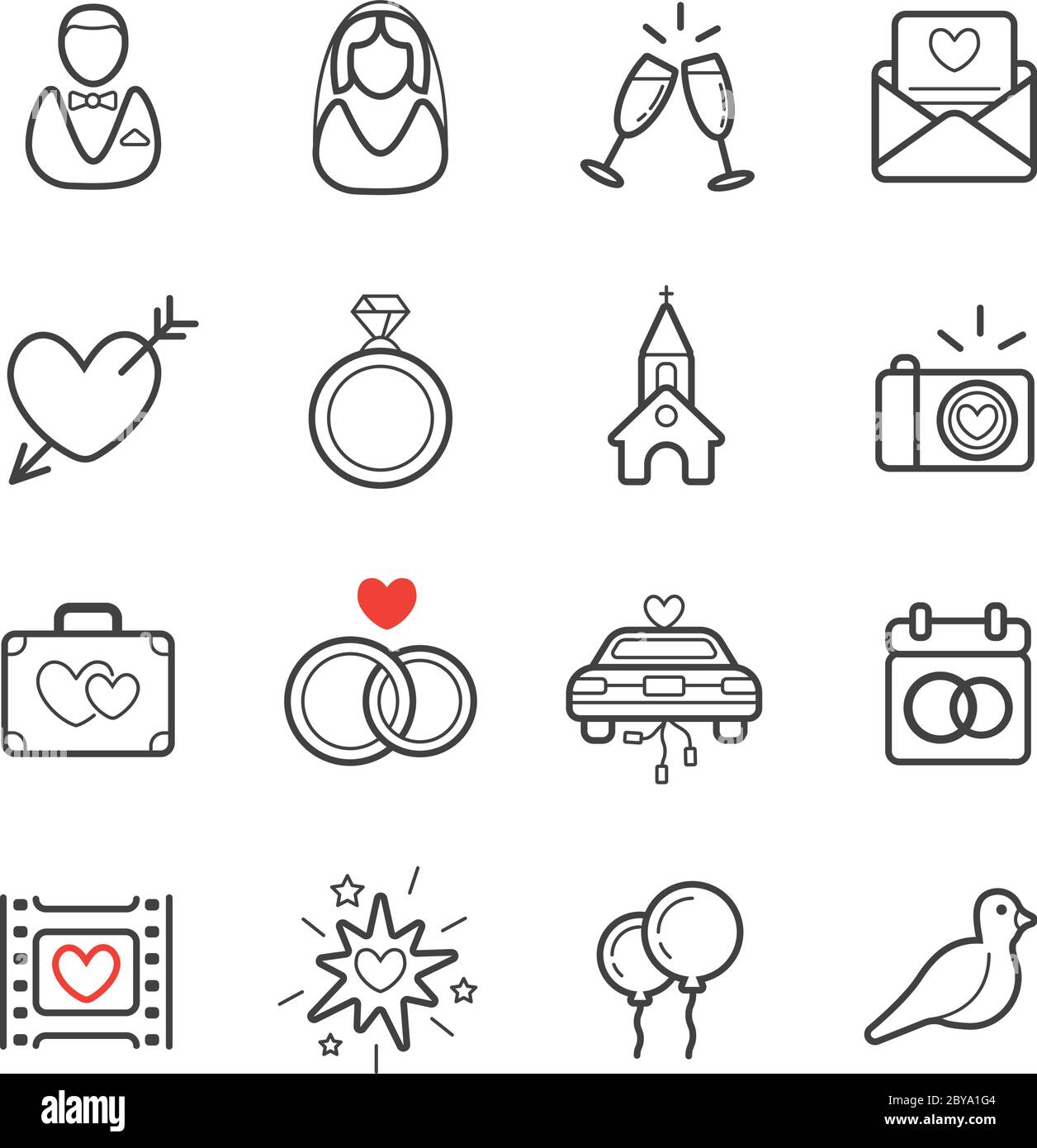 Wedding car abstract car Cut Out Stock Images & Pictures - Alamy