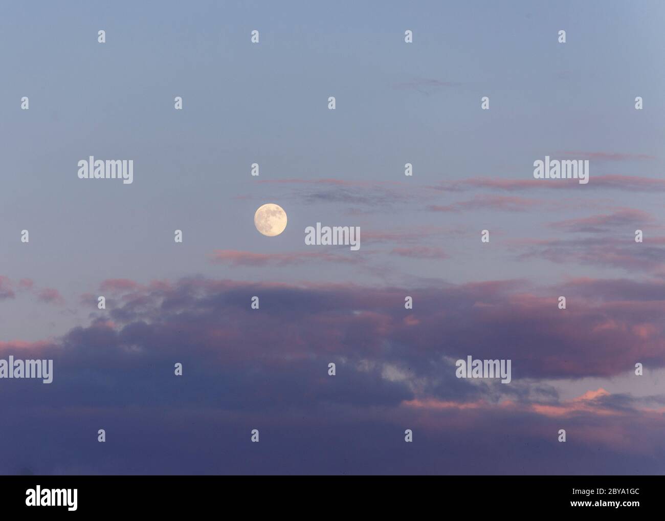 Moon is a natural satellite of the Earth Stock Photo - Alamy