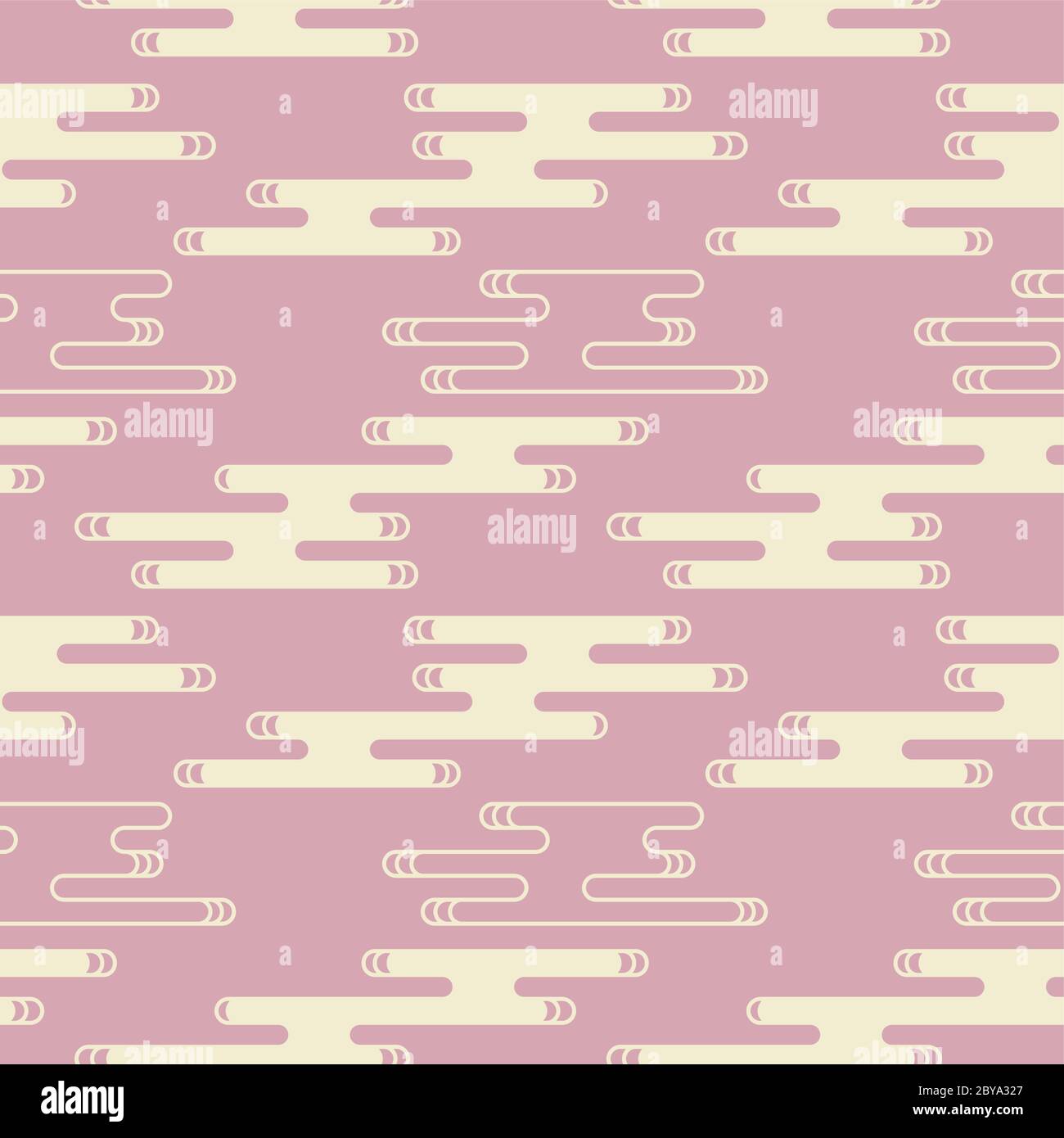 Japanese style retro vintage seamless pattern background elegant curve ...