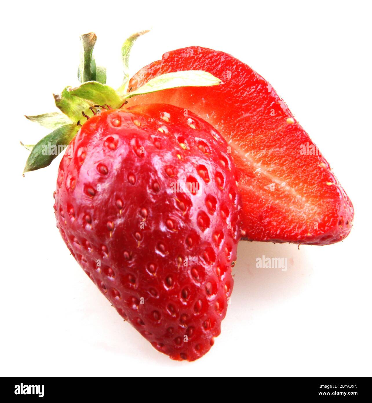 beautiful strawberries isolated on white Stock Photo - Alamy