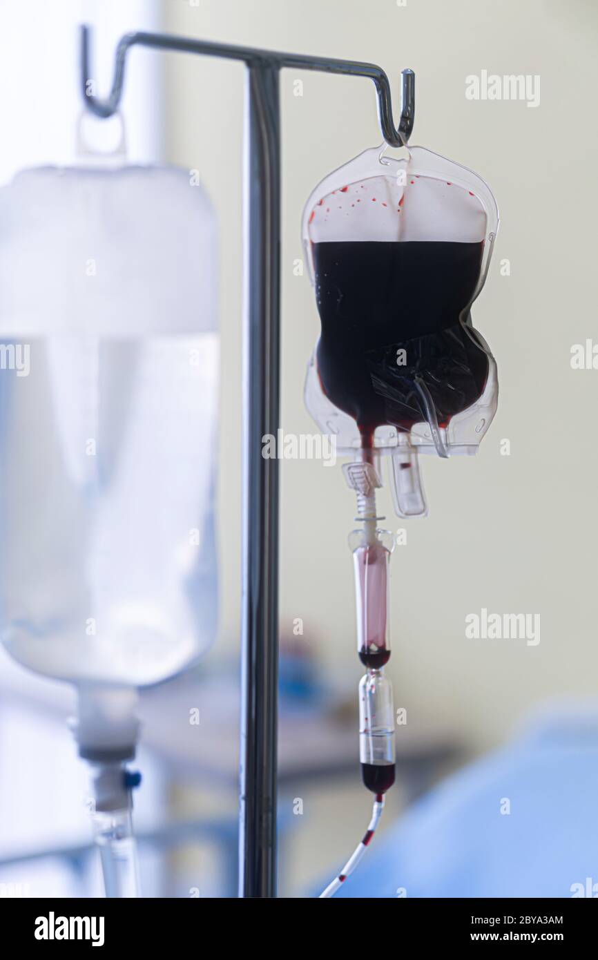Bag blood stand hi-res stock photography and images - Alamy