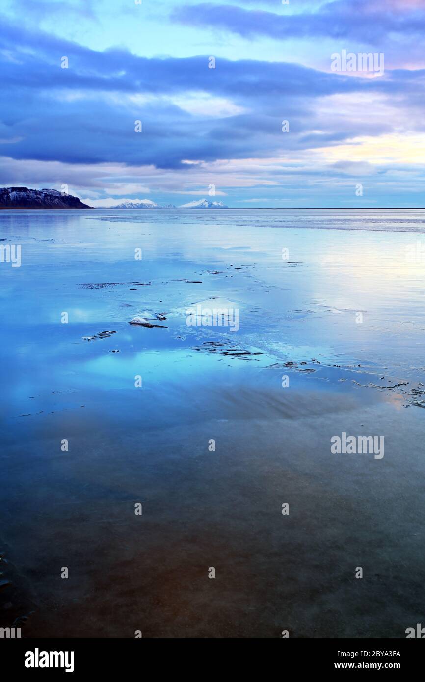 Frozen Atlantic ocean Iceland Stock Photo - Alamy