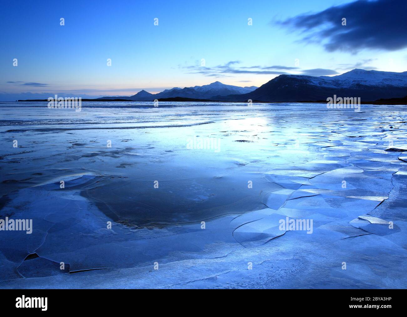 Frozen coast in Iceland Stock Photo - Alamy