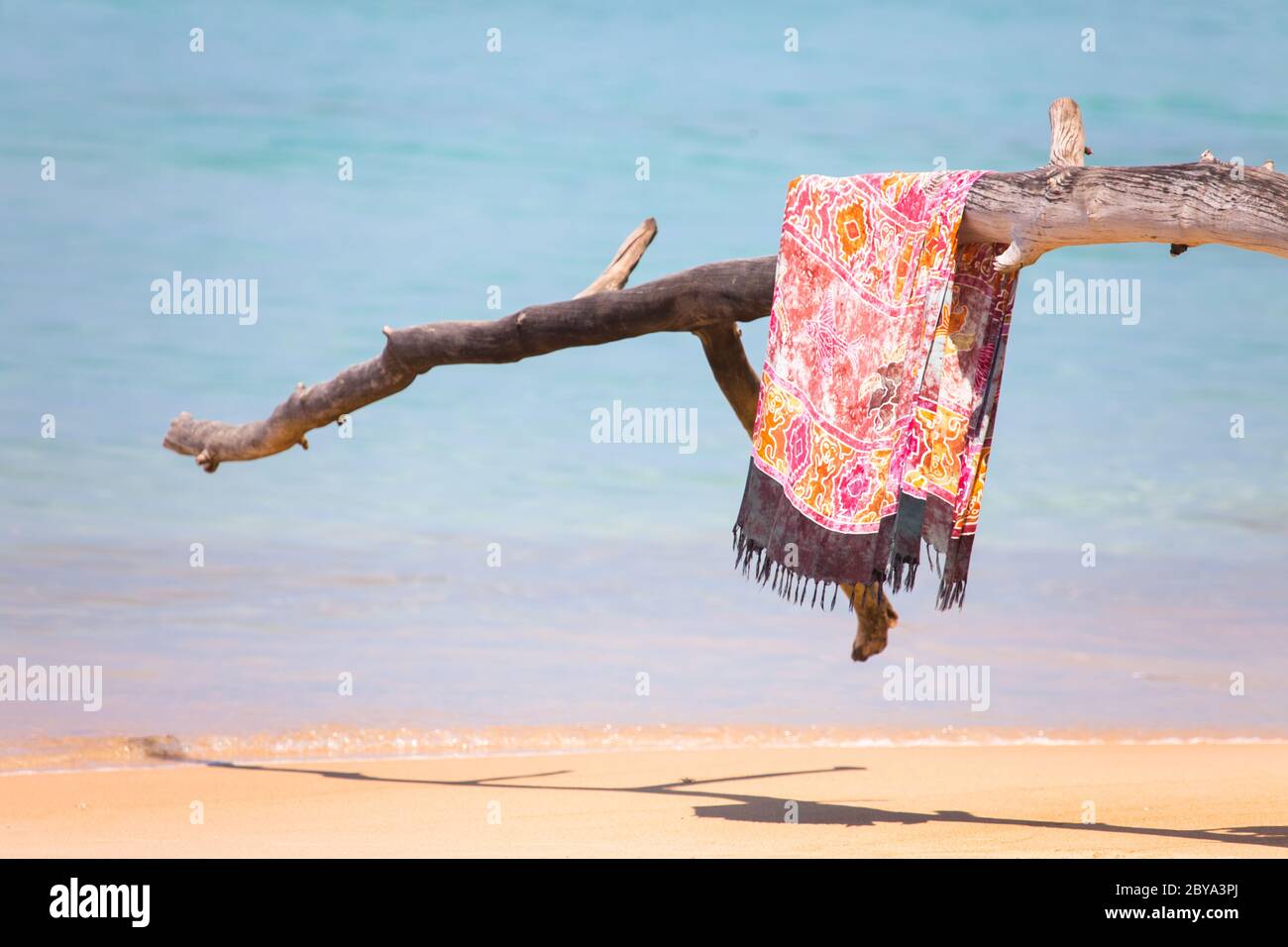 red cloth old tree trunk Stock Photo - Alamy