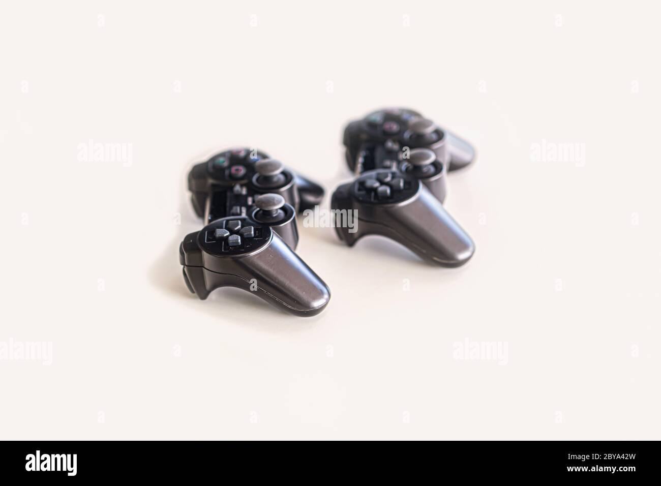 Game Joystick isolated on a white background with clipping path Stock ...