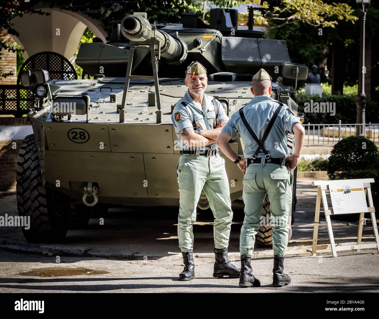 Portrait of spanish legion soldiers (unit of the Spanish Army and Spain ...