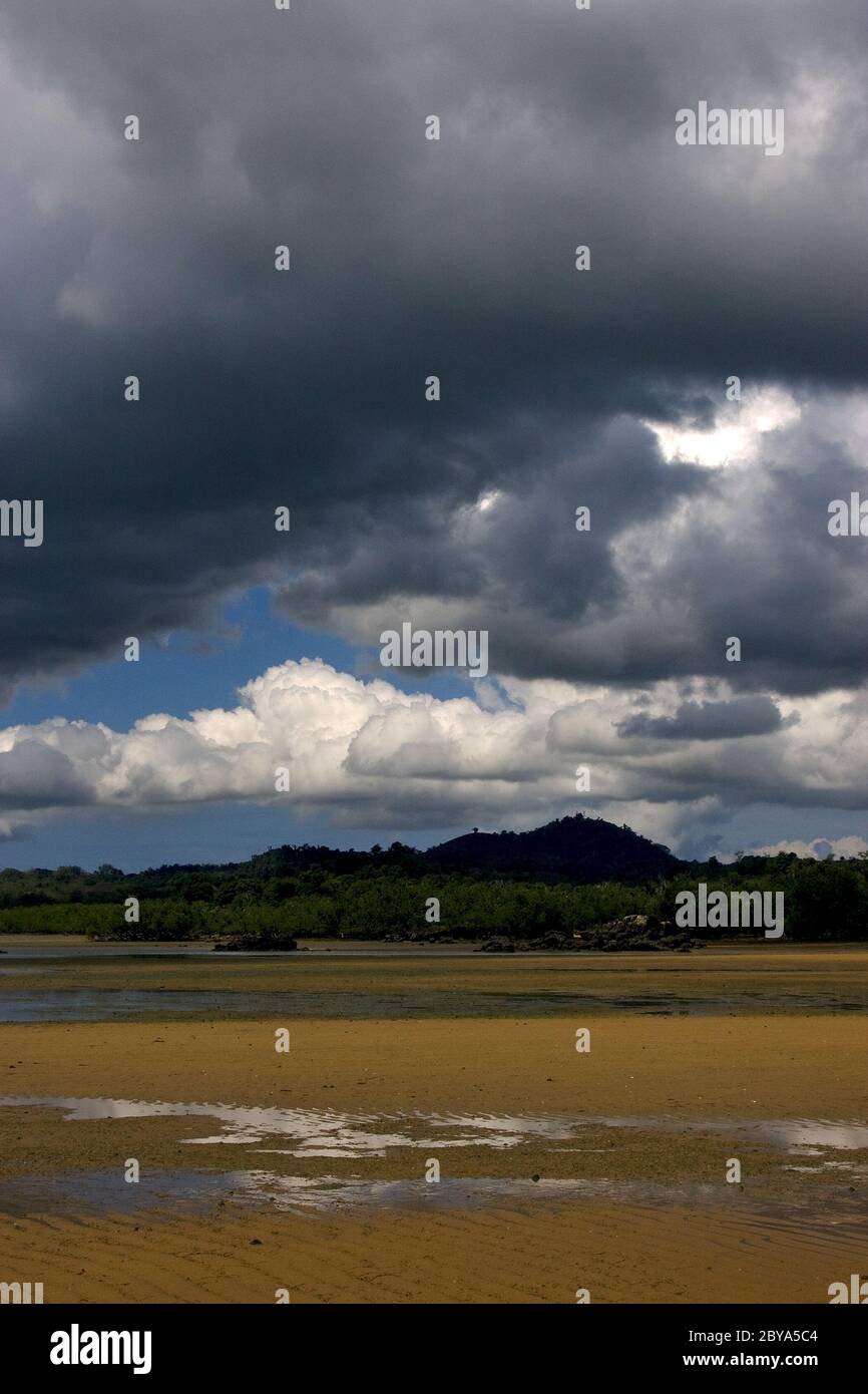 cloudy rain river Stock Photo - Alamy