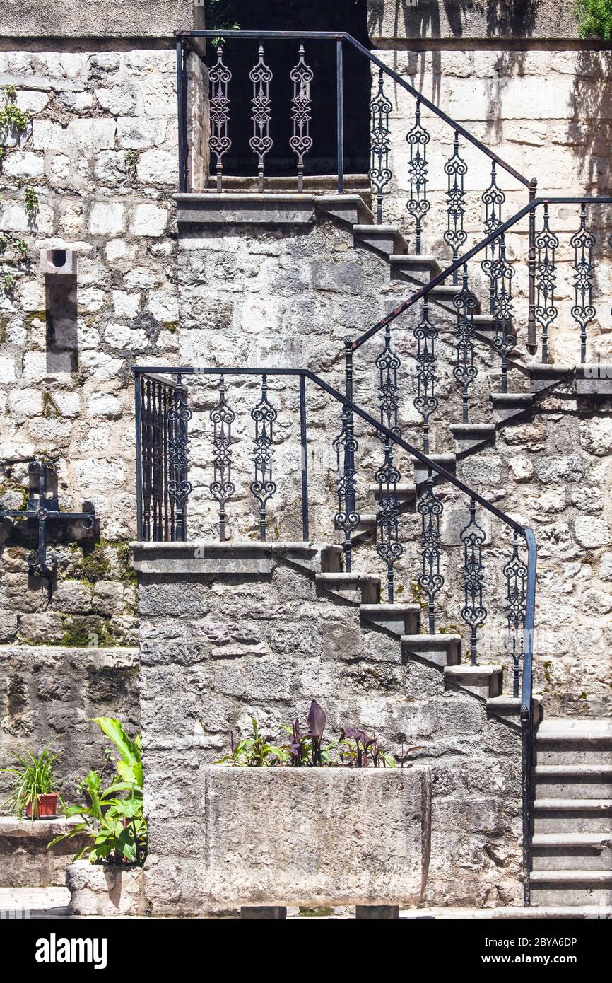 Stairs in the old town Stock Photo - Alamy
