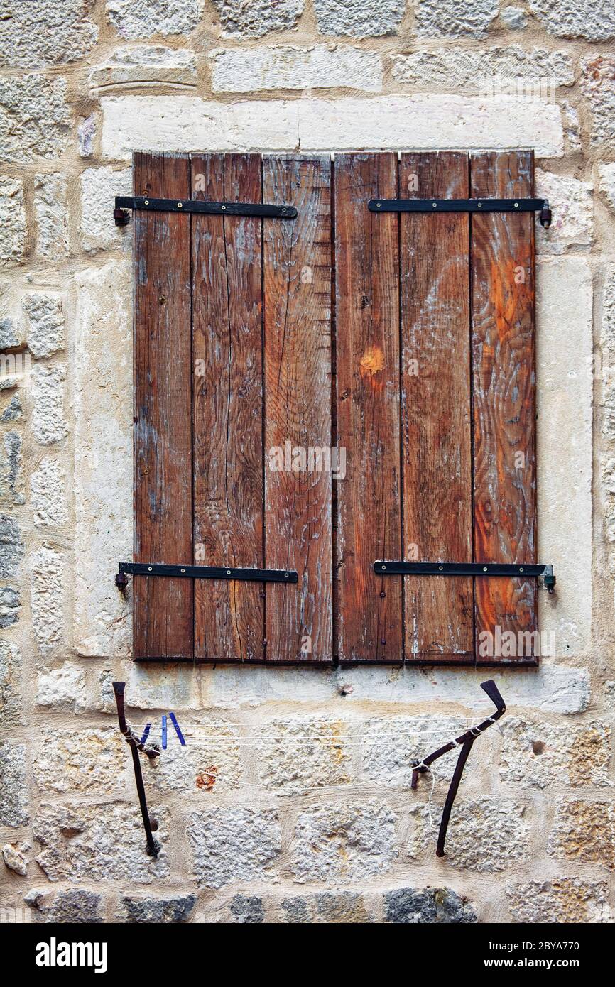 stone wall with window Stock Photo - Alamy