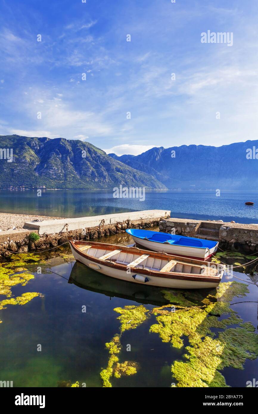 A small bay with boats Stock Photo - Alamy