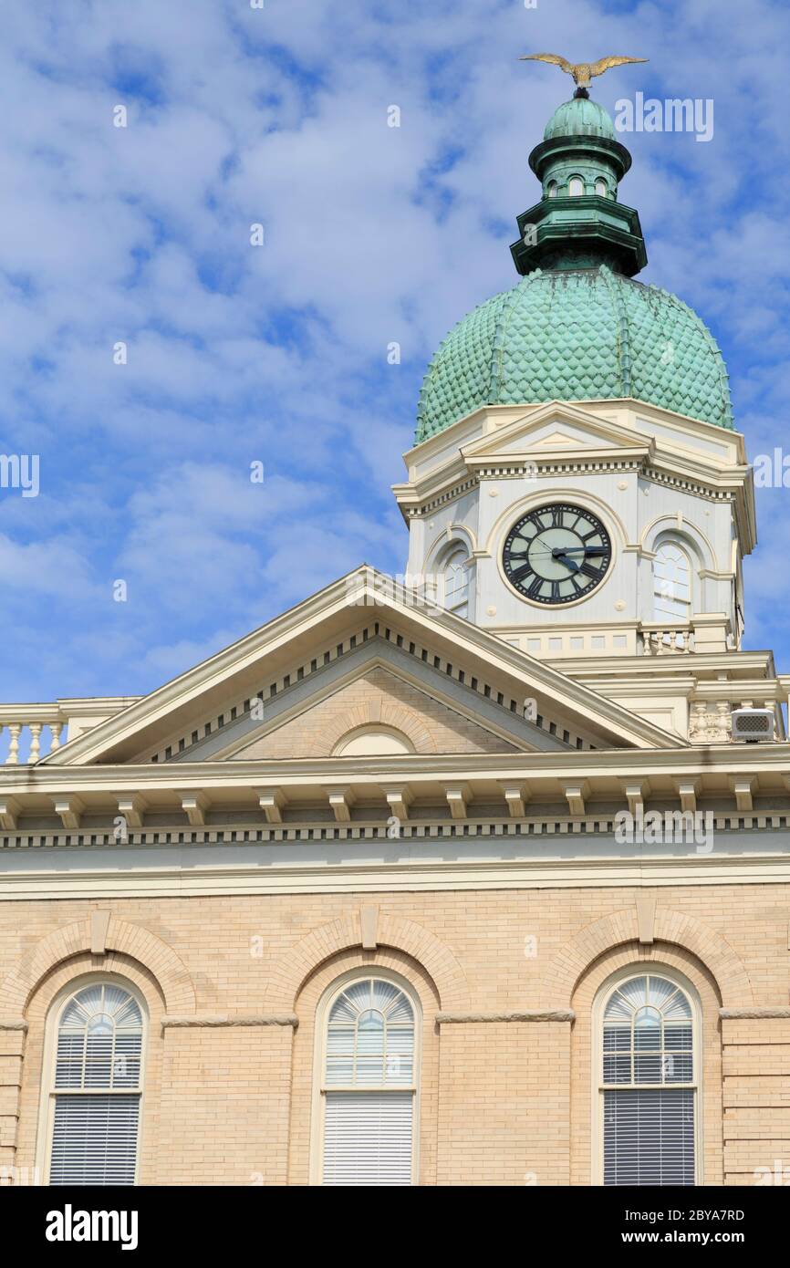 Clock tower on Athens City Hall,Georgia,USA Stock Photo - Alamy
