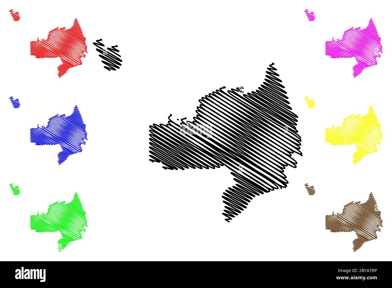 Outline map of salihorsk Cut Out Stock Images & Pictures - Alamy