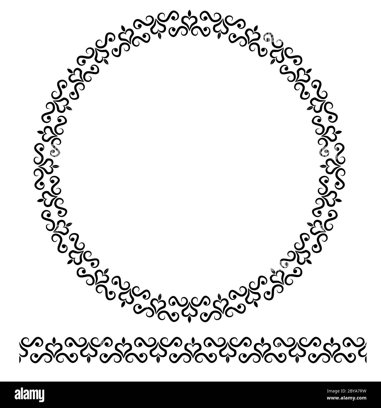 Vector black and white Floral Background Stock Vector Image & Art - Alamy