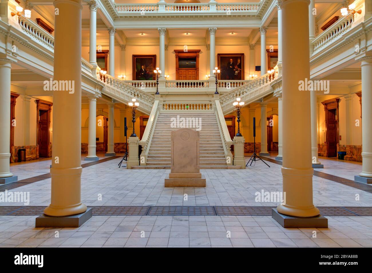 North Atrium in the Georgia State Capitol,Atlanta,Georgia,USA Stock ...