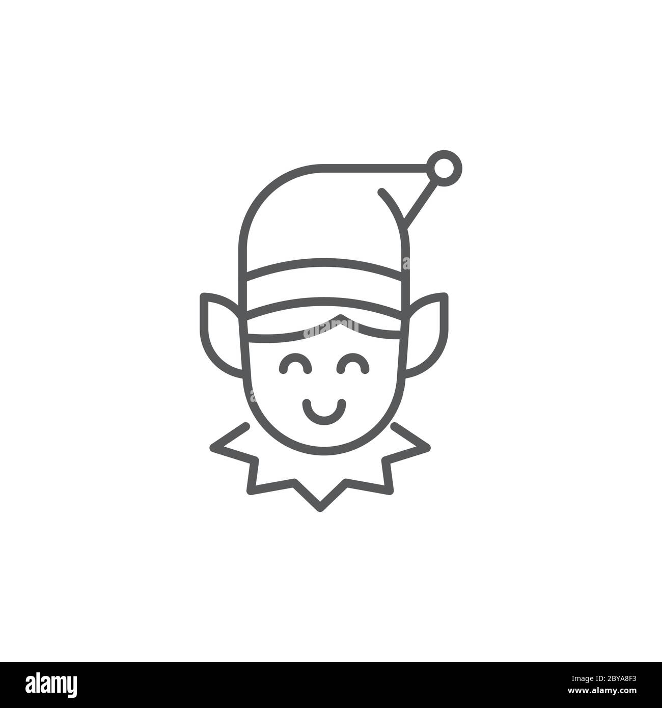 Elf vector icon symbol isolated on white background Stock Vector Image ...