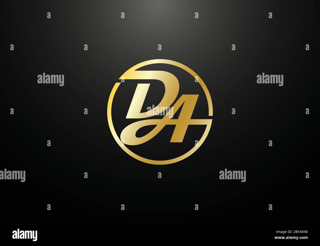 Initial Monogram Letter DA Logo Design Vector Template. DA Letter Logo ...