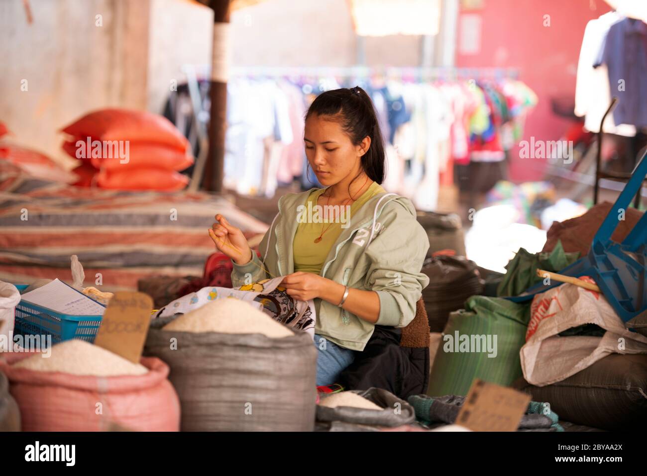 Lao needle hi-res stock photography and images - Alamy