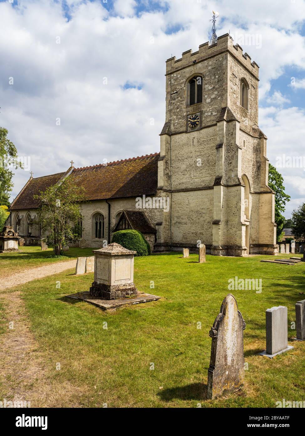 Grantchester Church, famous for the lines in Rupert Brooke's poem "The ...