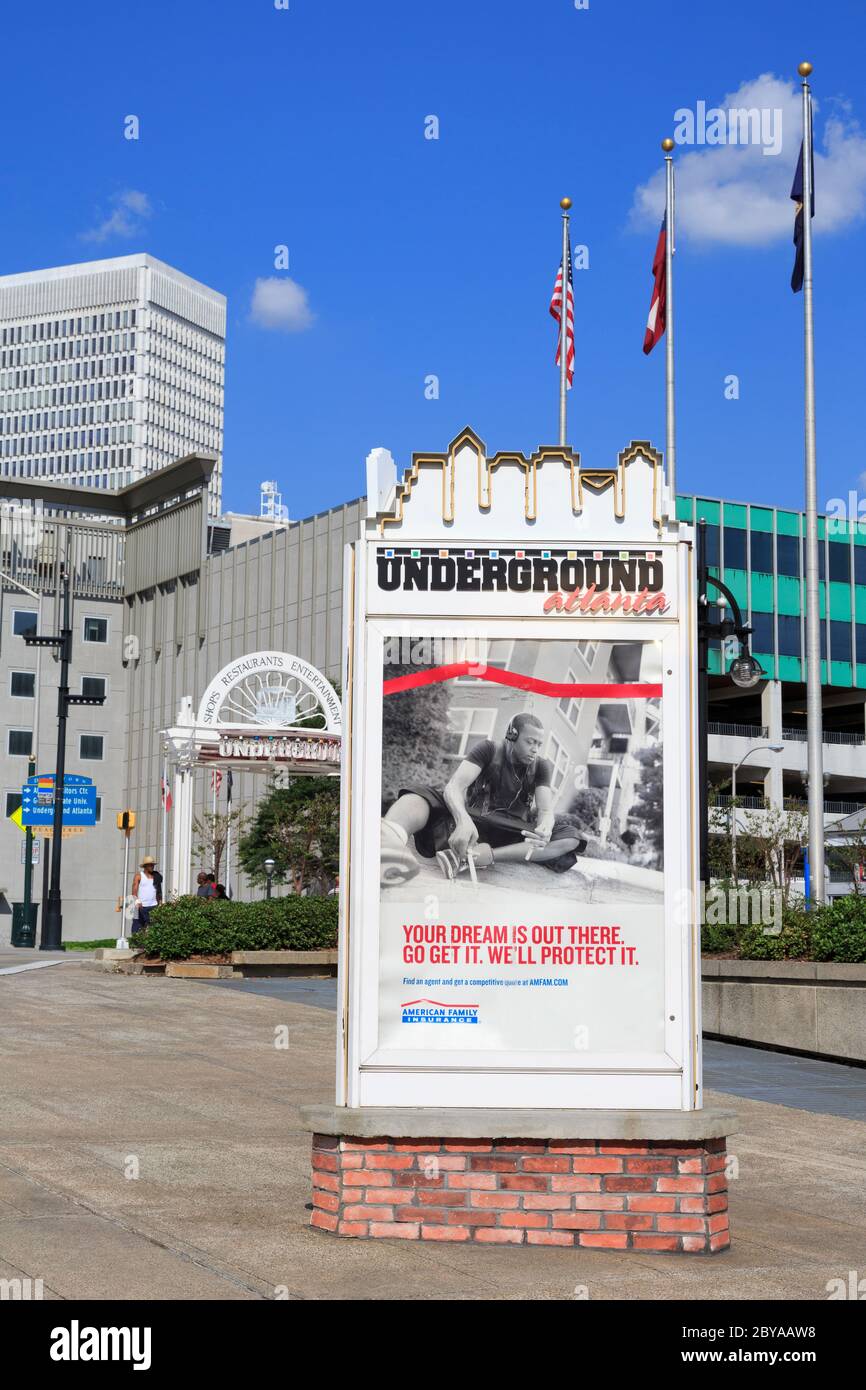 Downtown atlanta attraction hi-res stock photography and images - Alamy