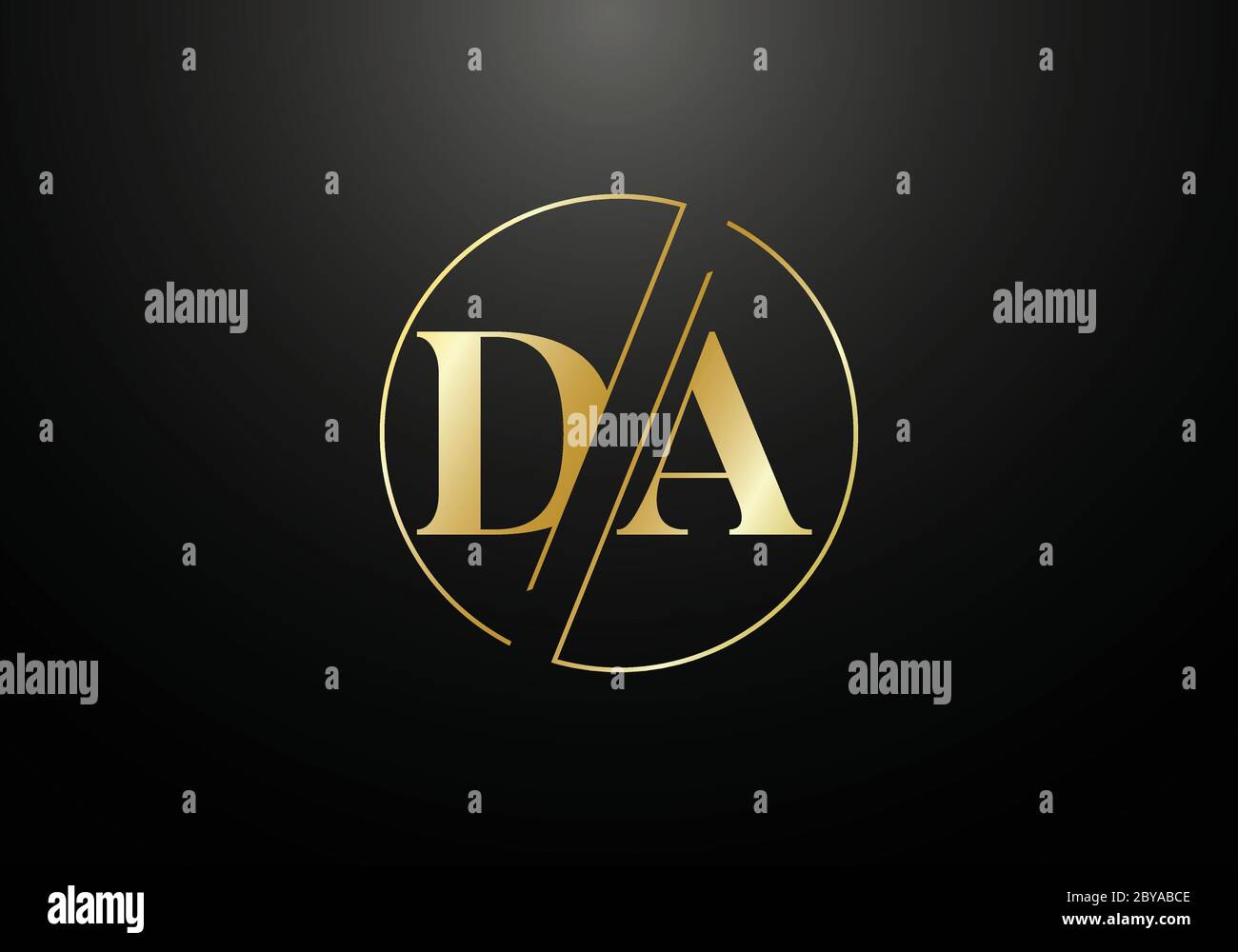 Initial Monogram Letter DA Logo Design Vector Template. DA Letter Logo ...