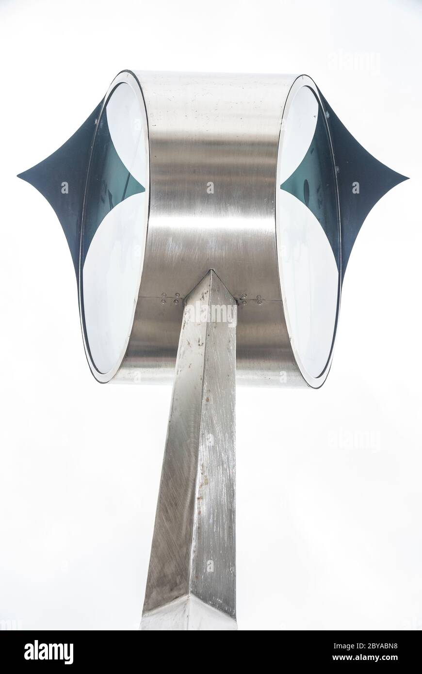 Abstract futuristic street clock near 629 SW 152nd Street in Burien ...