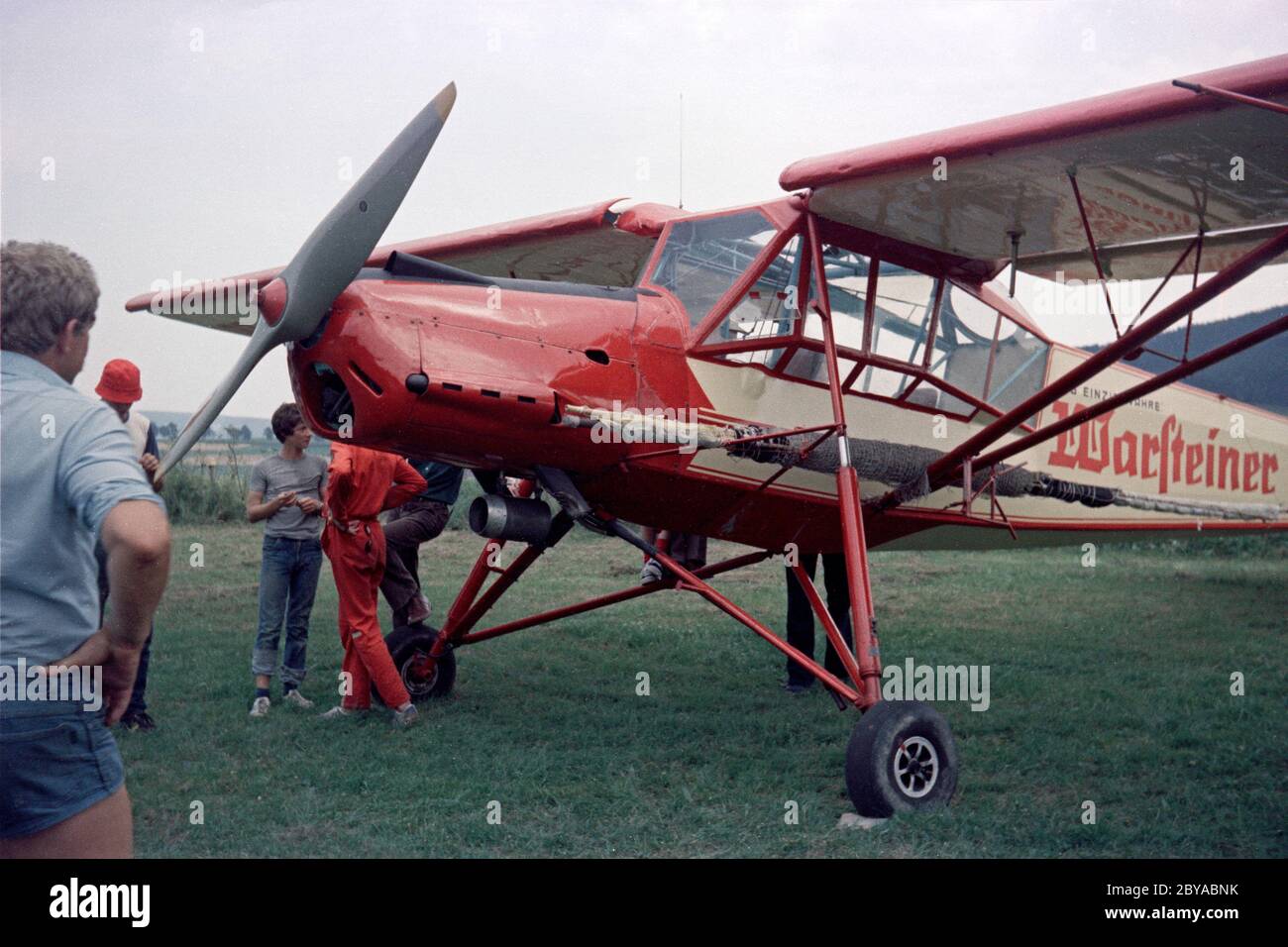 Fieseler Storch (Fieseler Stork) at the airfield, August 1980 ...