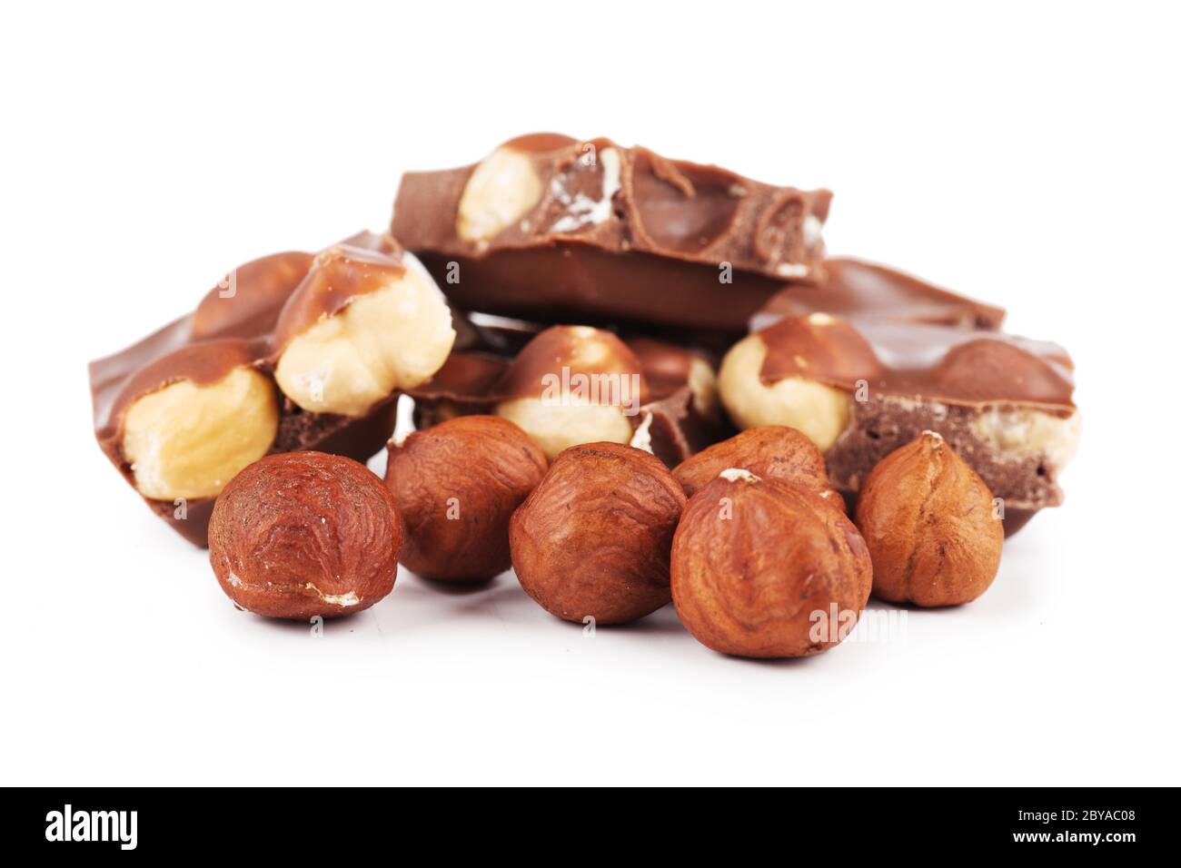 Chocolate with nuts Stock Photo - Alamy