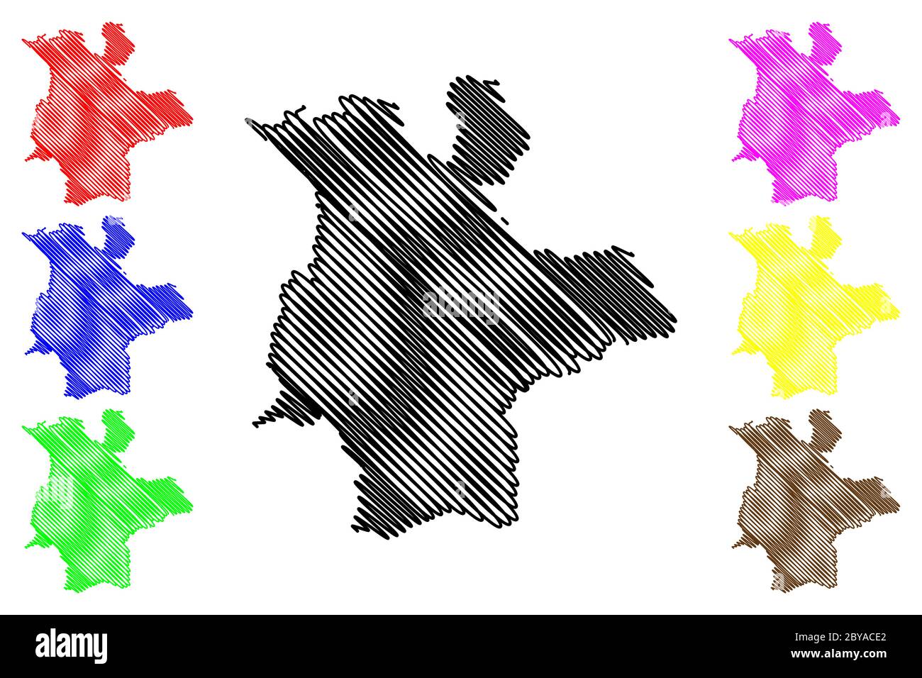 Siegen City (Federal Republic of Germany, North Rhine-Westphalia) map ...