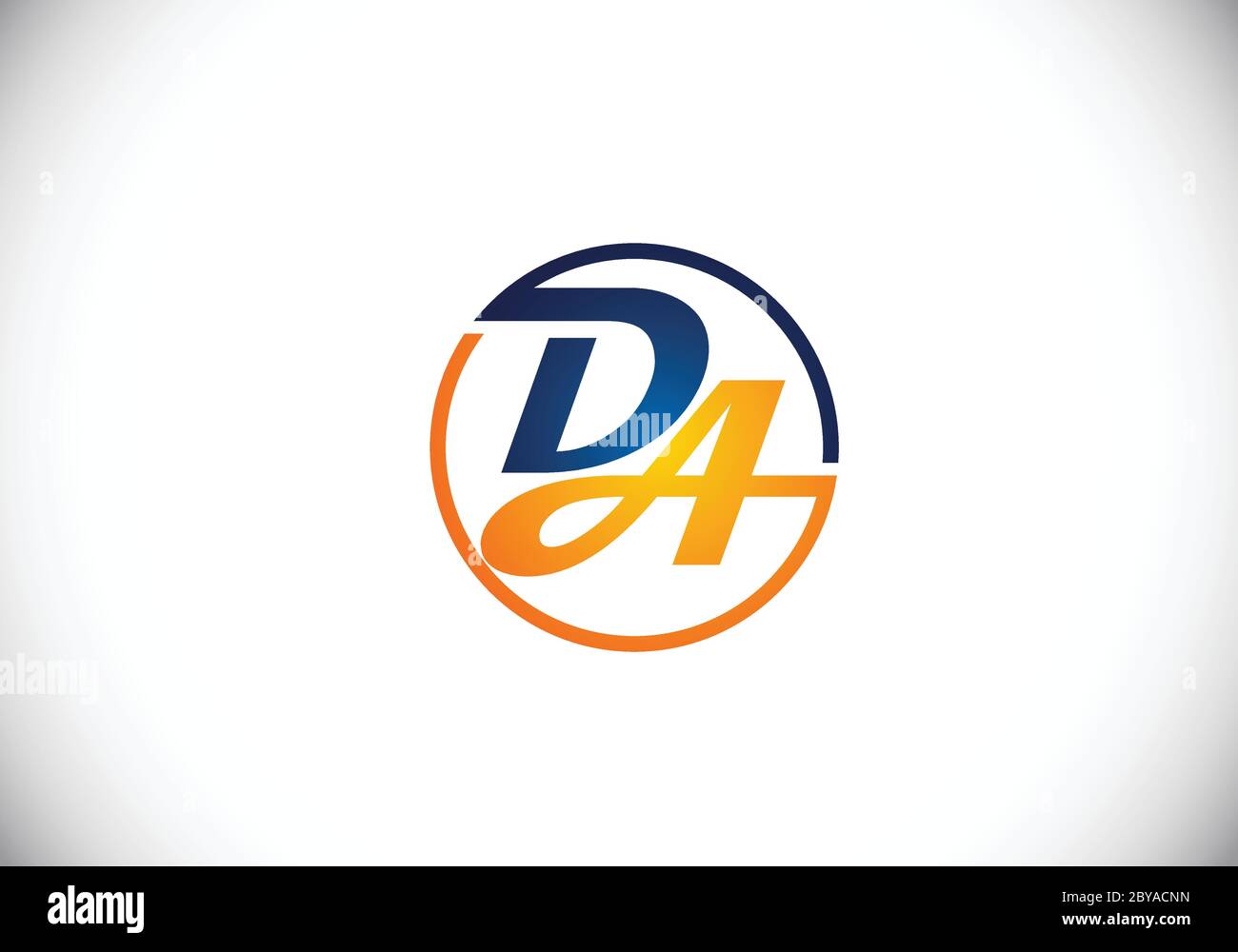 Initial Monogram Letter DA Logo Design Vector Template. DA Letter Logo ...