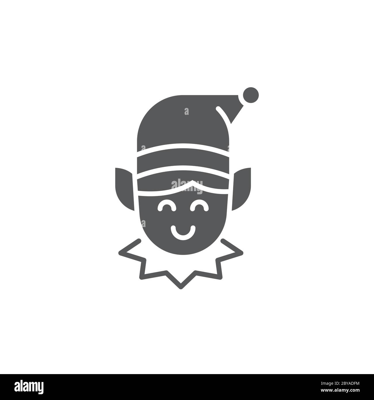 Elf vector icon symbol isolated on white background Stock Vector Image ...