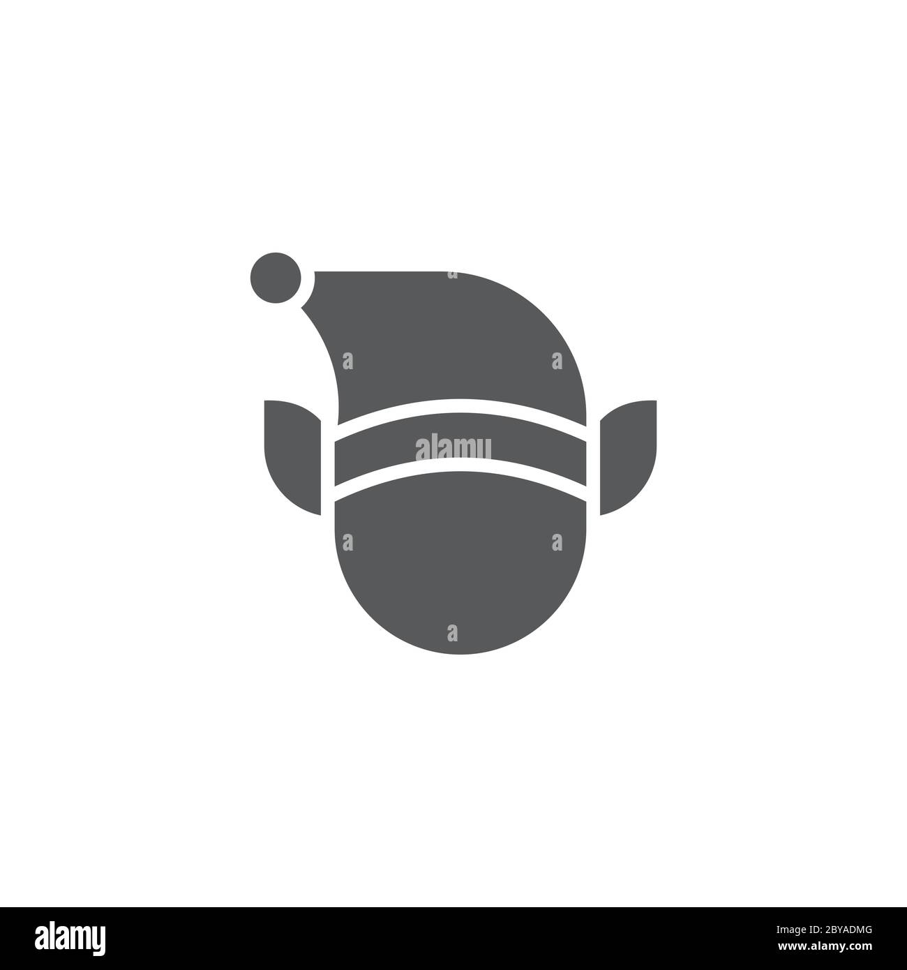 Elf vector icon symbol isolated on white background Stock Vector Image ...