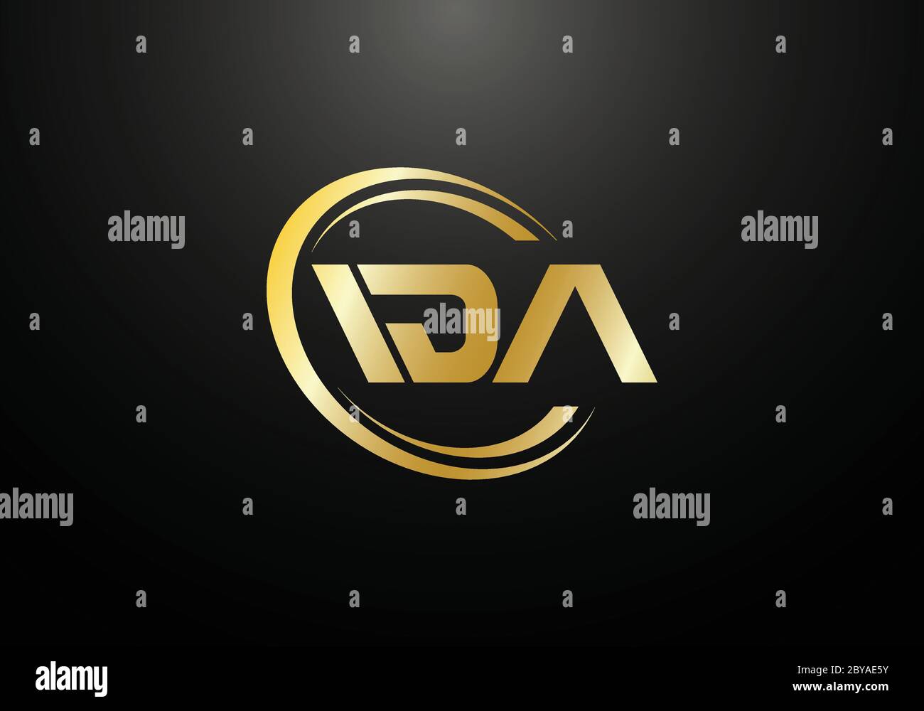 Initial Monogram Letter DA Logo Design Vector Template. DA Letter Logo ...