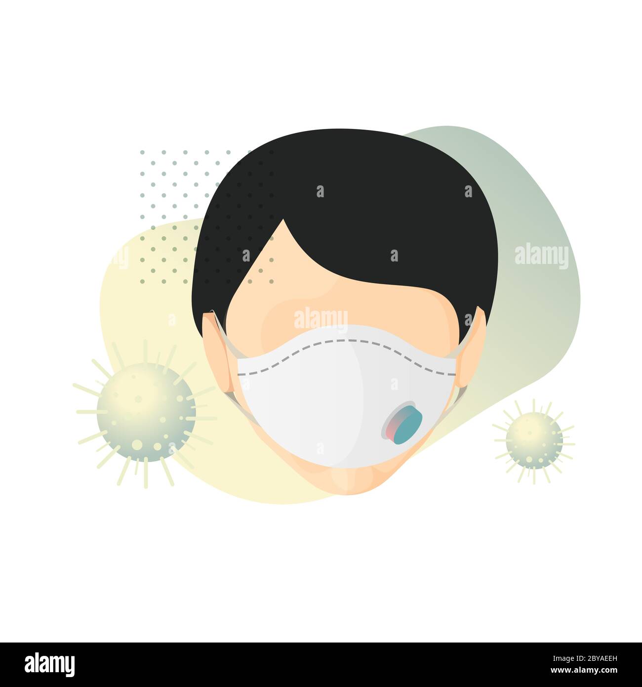 Mandatory to wear Protective Face Mask - Icon as EPS 10 File Stock ...