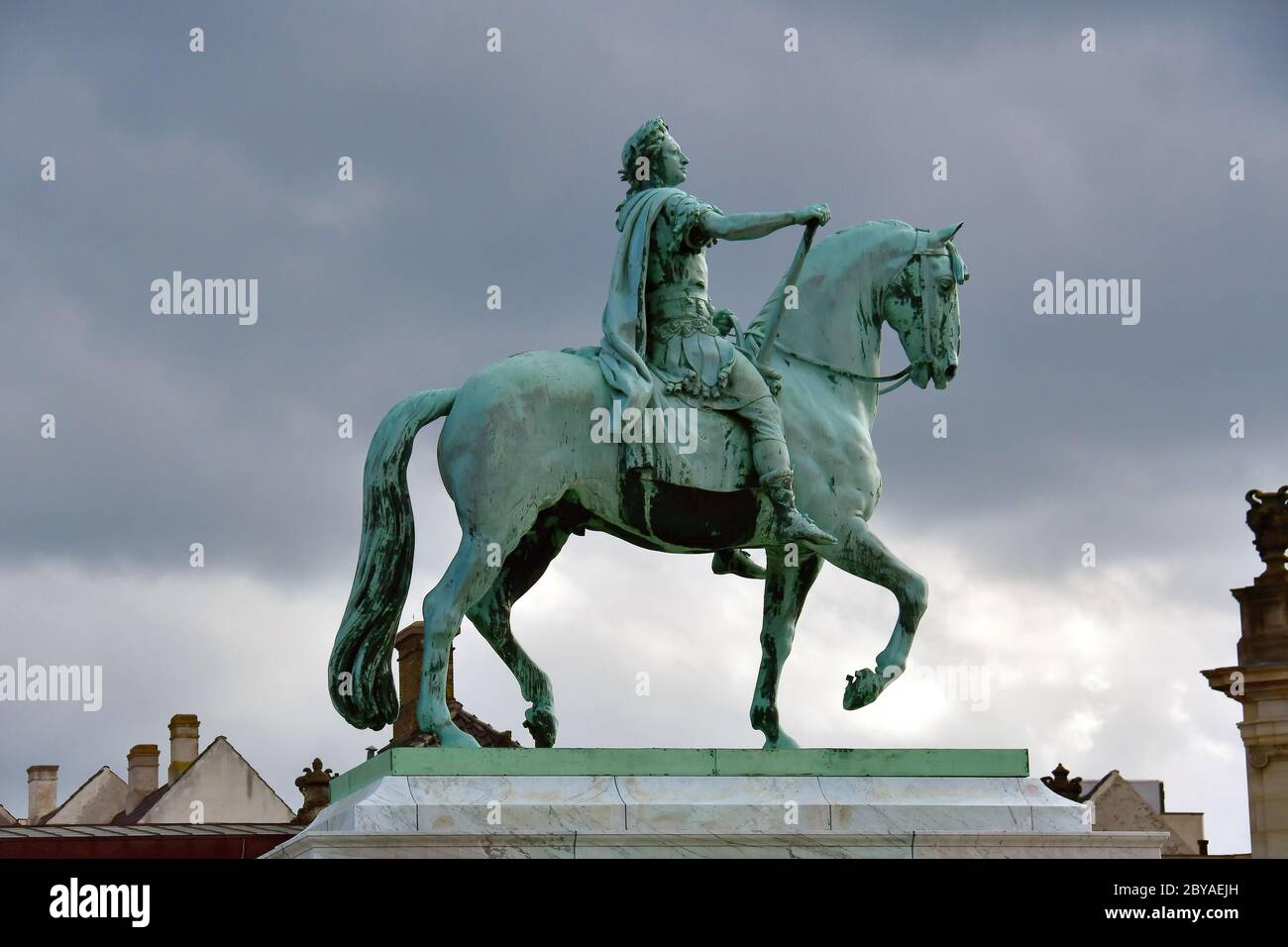 Statue of Frederick V, Amalienborg palace, Amalienborg Slotsplads ...