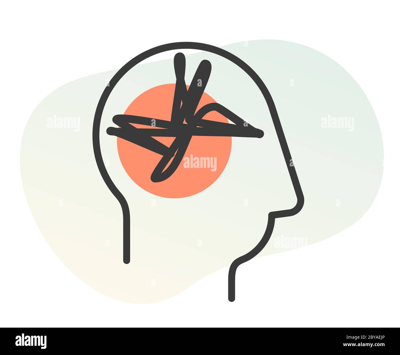 Human Psychology - Confusion - Abstract Illustration as EPS 10 File ...