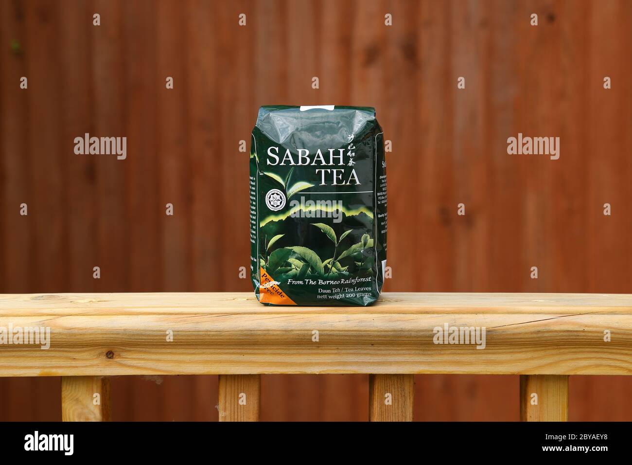 Packet of loose-leaf black Sabah Tea (Camellia Sinensis, 200g) from ...