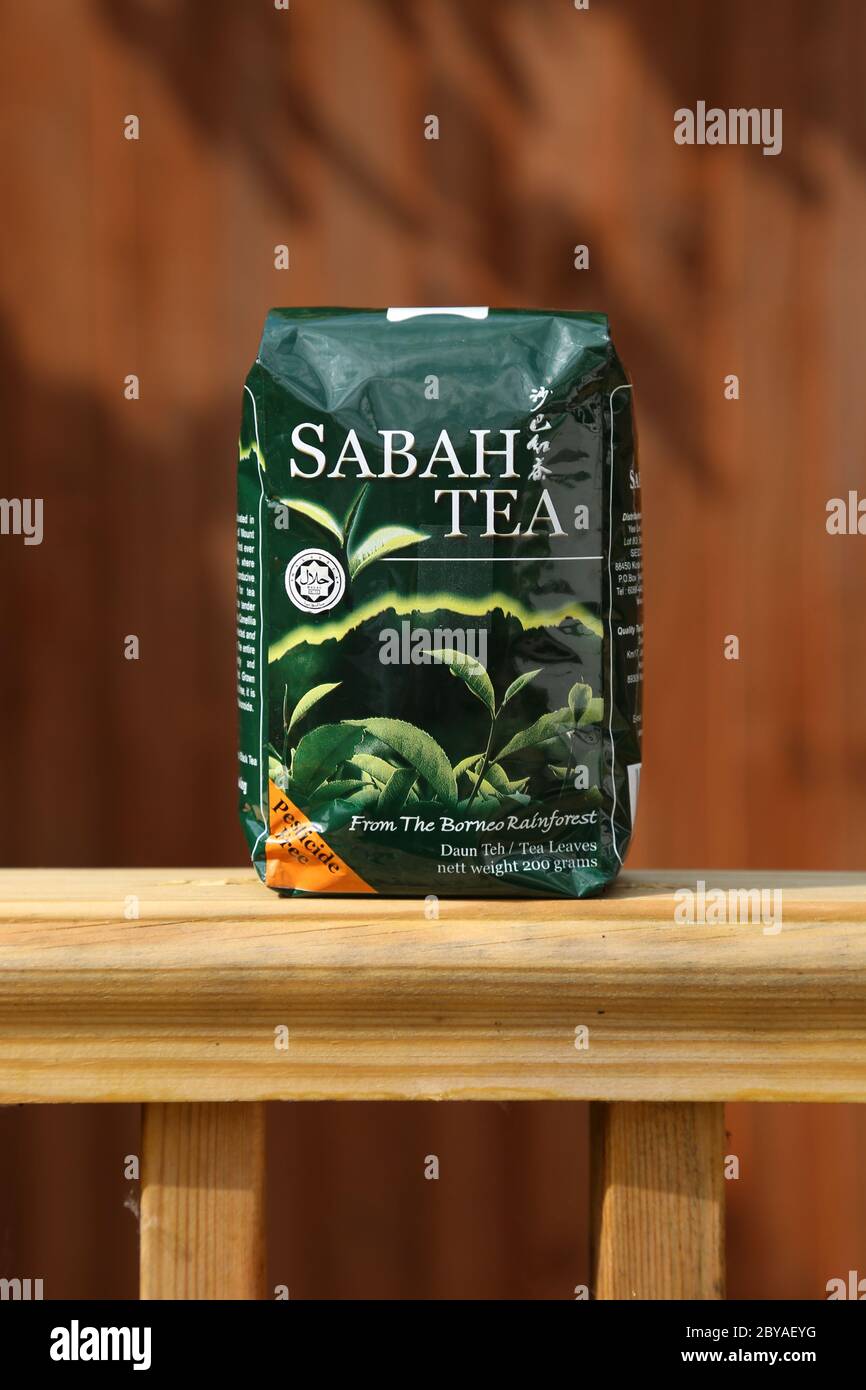 Packet of loose-leaf black Sabah Tea (Camellia Sinensis, 200g) from ...