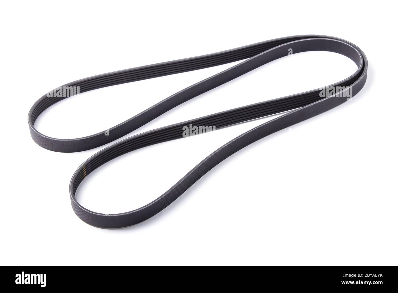 Car engine belt isolated on white background Stock Photo - Alamy