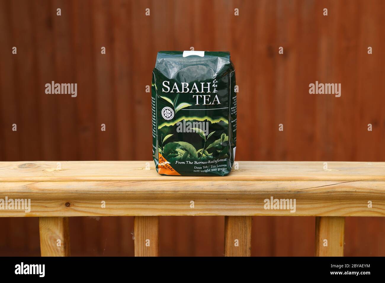 Packet of loose-leaf black Sabah Tea (Camellia Sinensis, 200g) from ...