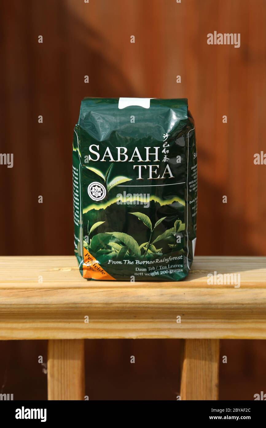 Packet of loose-leaf black Sabah Tea (Camellia Sinensis, 200g) from ...